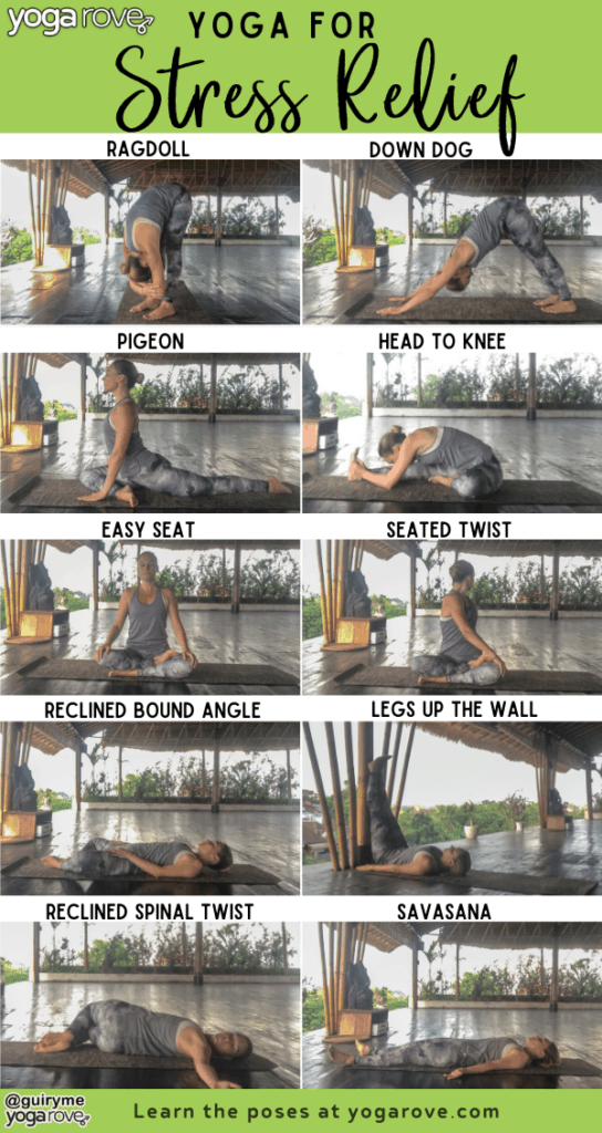 5 Minute Beginner Yoga Routine for Stress Relief - Yoga Rove