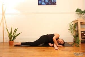 Thread the Needle Yoga Pose Guide + Modifications - Yoga Rove